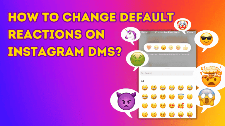 How To Change Default Reactions on Instagram DMs? - Build My Plays