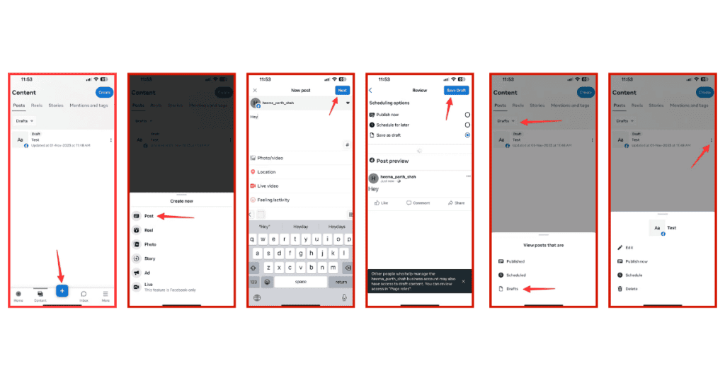 How To Find Saved or Unsaved Drafts on Facebook? - Build My Plays
