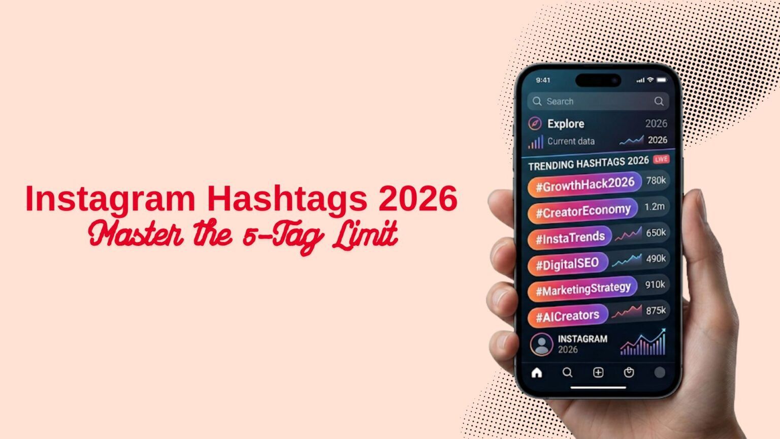 Instagram-Hashtags 2026: Die 5-Tag-Grenze meistern – Build My Plays
